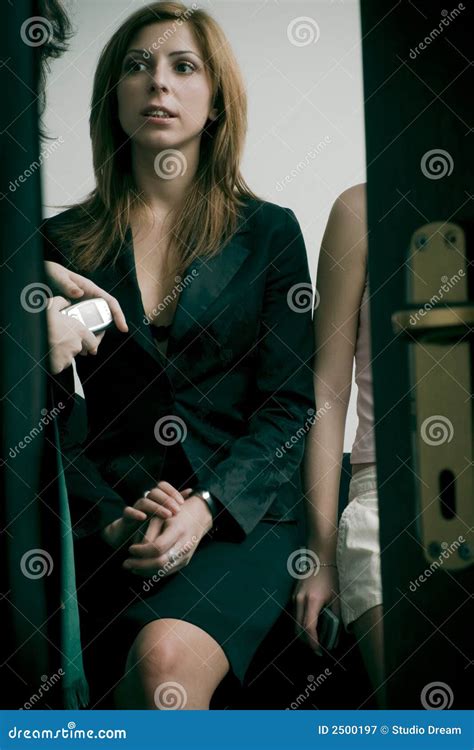 Peeking On Gossip Stock Image Image Of Opening Eavesdropping 2500197