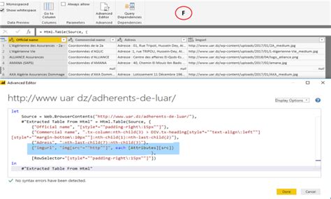 Power Bipower Query Web Scraping A Full Page With Images Excel