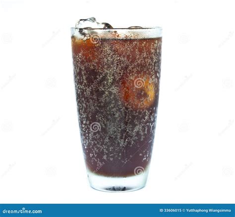 Glass Of Soft Drink Stock Image Image Of Cool Liquid 33606015