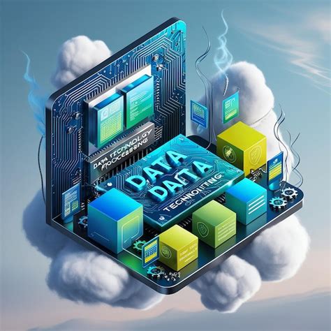 Protects Data Technology And Big Data Processing And Cloud Computer