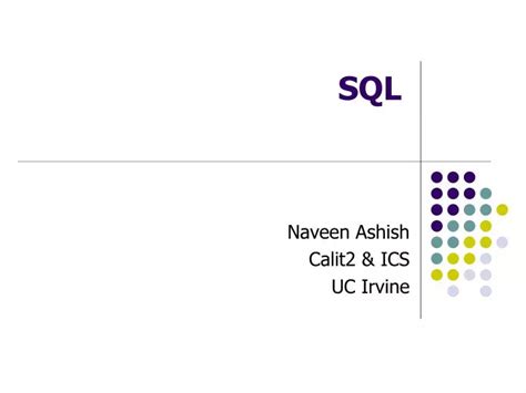 Ppt Sql Powerpoint Presentation Free Download Id420153