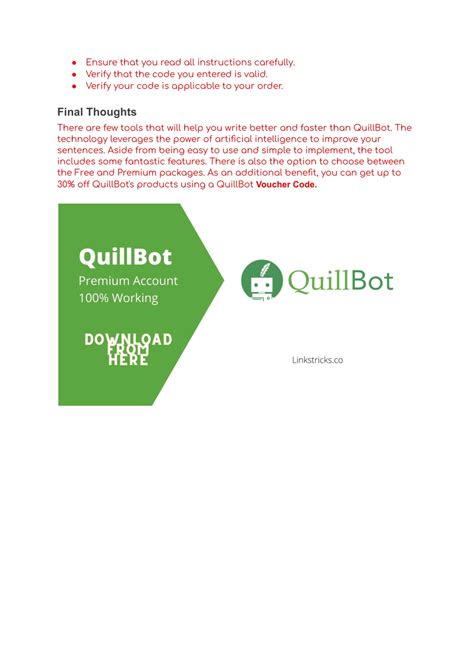 Ppt Quillbot Discount Code Powerpoint Presentation Free Download