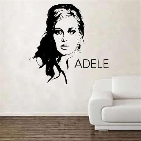 Buy Hwhd Adele Design Wall Decal Vinyl Wall Sticker Art Celebrity Famous Free