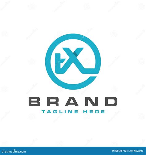 Monogram Logo With Letter Tx Stock Vector Illustration Of Letters