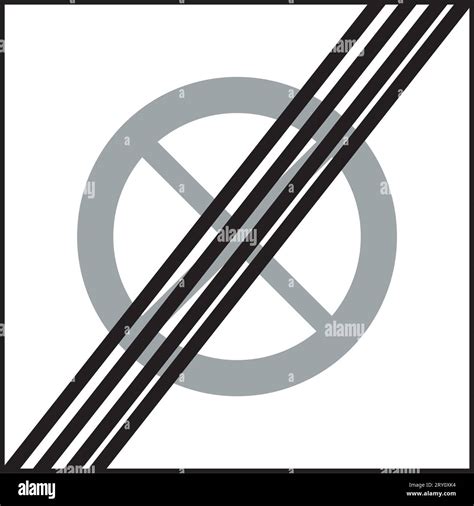 End Motorway Warning Sign Stock Vector Images Alamy