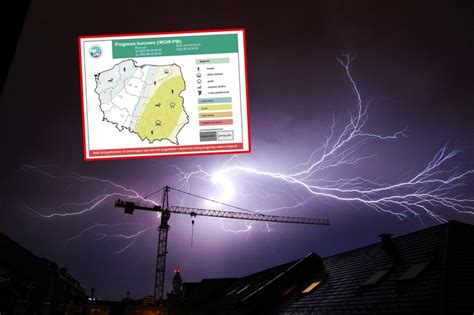 Pogoda Gdzie jest burza Ostrzeżenia IMGW pierwszego stopnia Pogoda