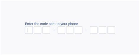Guidelines For Using The Otp Input Component Design System Kit