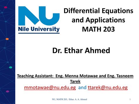 Solution Differential Equations Lect3 Studypool