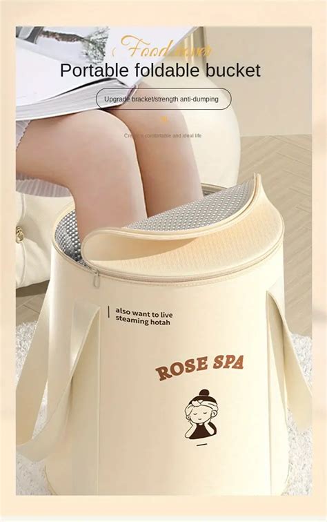 Household Portable Foot Bath Bucket Foldable Foot Bag Foot Temu