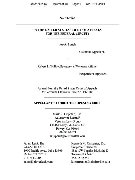 Fillable Online Case 20 2067 Fax Email Print Pdffiller