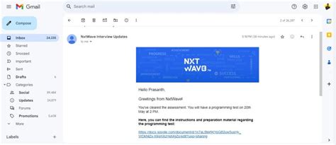 Prasanth P On Linkedin Nxtwave Programmingtest Achievement