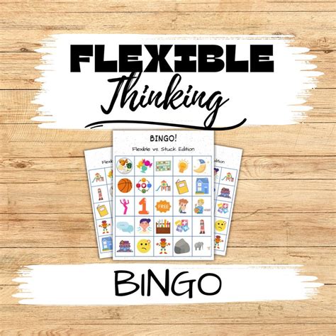 Flexible Thinking Bingo Flexible Vs Stuck Thinking Game SEL Game