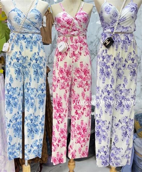 💕💕set2 ชิ้น ผ้าอัดพลีท ร้านพลอย เสื้อผ้าแฟชั่น