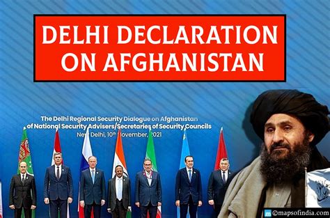 Know About The Delhi Declaration On Afghanistan Education Blogs