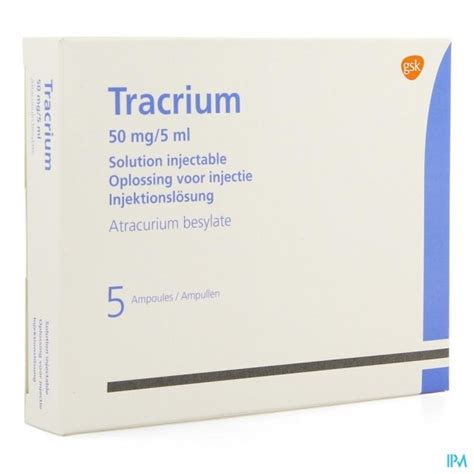 Tracrium 5 Amp 50mg 5ml Apotheek Vanderhaegen