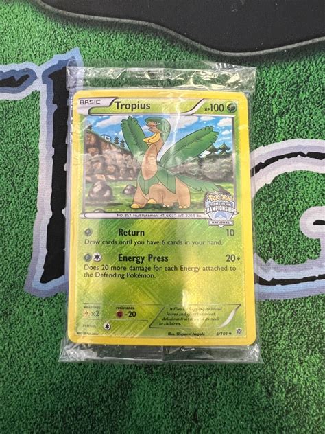 Tropius 5101 Nationals Champion 14 League Promo Paquete Sellado
