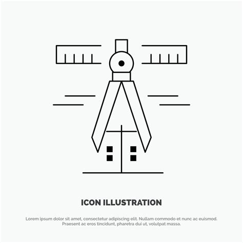 calipers geometry tools measure vector line icon 13548163 vector art at