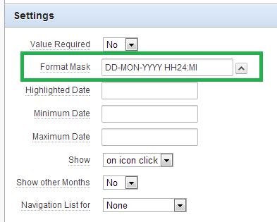 Oracle ApexCreate Time Field HH MM Stack Overflow