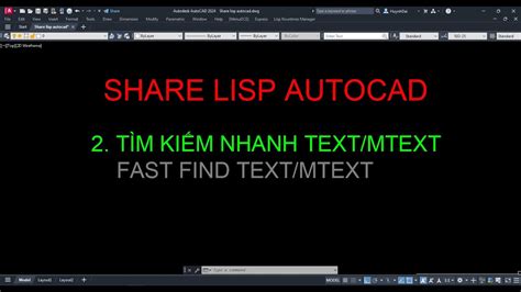Share Lisp Autocad 02 Tìm Kiếm Nhanh Textmtext Mr Lý Hùng Youtube
