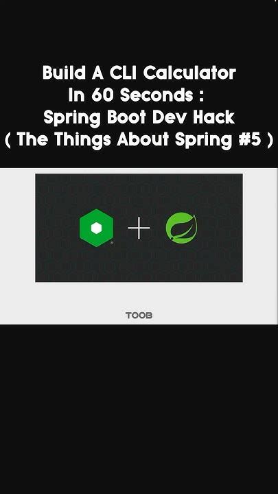 💣 build a java cli calculator in 60 seconds ⚡🧮 spring boot dev hack youtube