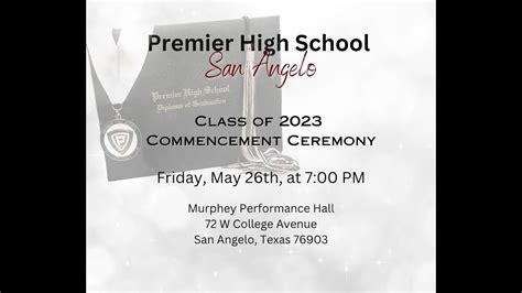 Premier High School Class Of 2023 Graduation Ceremony Youtube