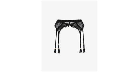 Agent Provocateur Rozlyn High Rise Lace Suspenders Xx In Black Lyst