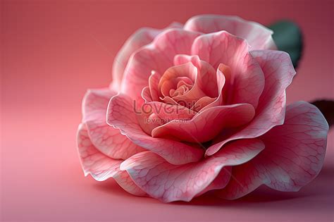 분홍색 배경에 핑크 장미 아이콘 일러스트 무료 다운로드 Lovepik