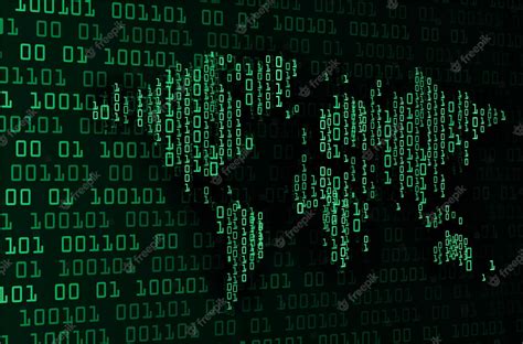 Premium Vector World Binary Circuit Board Future Technology Blue Hud Cyber Security Concept