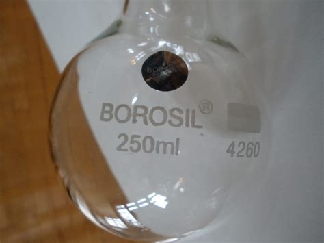 250 Ml Borosil Round Bottom Boiling Flask Supernova Antiques