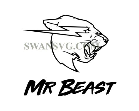 Mr Beast Svg Mr Beast Png Beast Logo Clipart Vector Files Digital