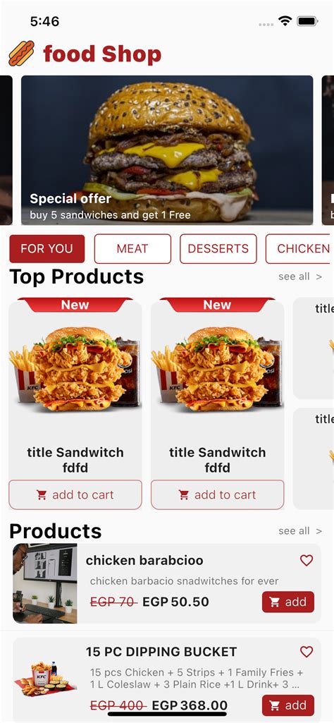 A Simple Food Shop Flutter Example With Firebase
