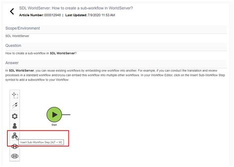 How Do I Create A Sub Workflow In Worldserver Support Recommends