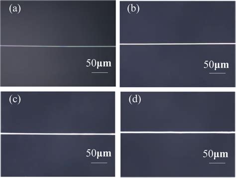 Lines Printed With Different Flow Rates A 0 009 Ml H B