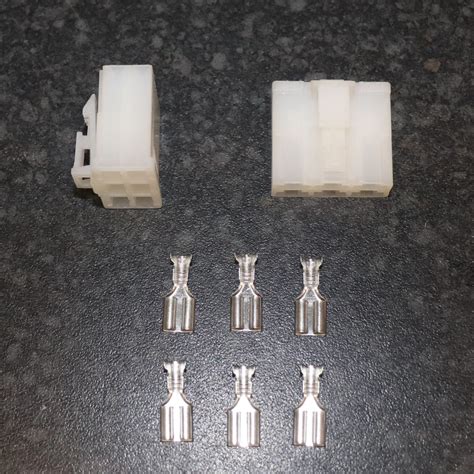 6 Way Female Locking Connector 6 3mm 1990 On Rexs Speed Shop