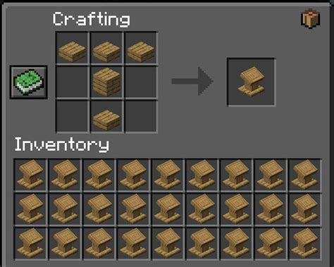 Lectern Crafting Recipe Minecraft Banana