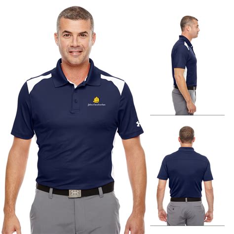 Promotional Under Armour Mens Team Colorblock Polo Customized Under