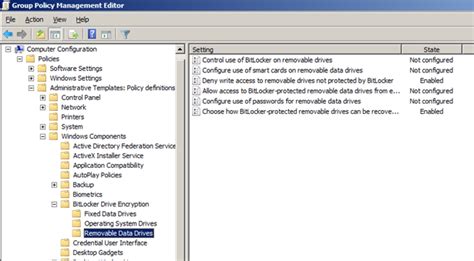 How To Use Group Policy To Save Bitlocker To Go Recovery Keys In Active Directory Part