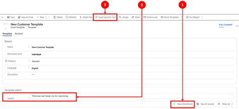 모델 기반 앱에서 이메일 템플릿을 만드는 방법 power apps microsoft learn