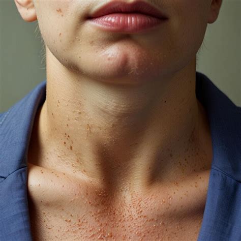 Doctor Checking Thyroid Of A Patient Premium Ai Generated Image