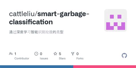 Github Cattleliu Smart Garbage Classification 通过深度学习智能识别垃圾的类型