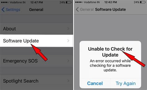Fixes Unable To Check For Update Ios On Iphone