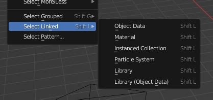 How To Select All Multi User Objects Basics Interface Blender