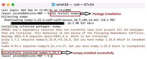 如何在mac Osx 109上为python 335安装numpy极客笔记