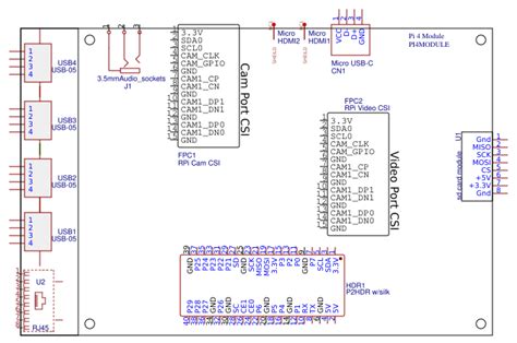 Raspberry Pi 4 Model B Schematic Resources Easyeda
