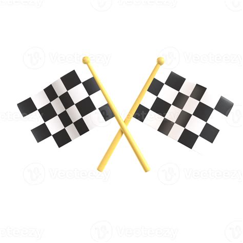 Checkered Flag 3d Illustration Rendering 11307185 Png