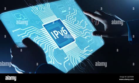 ipv6 network protocol standard internet communication concept on