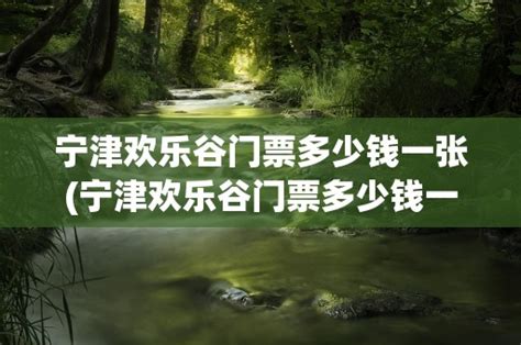 宁津欢乐谷门票多少钱一张宁津欢乐谷门票多少钱一张票 黑龙江旅游网