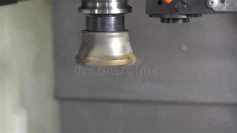 Closeup Of The Spindle Of Cnc Milling Machine Attach The Index Able