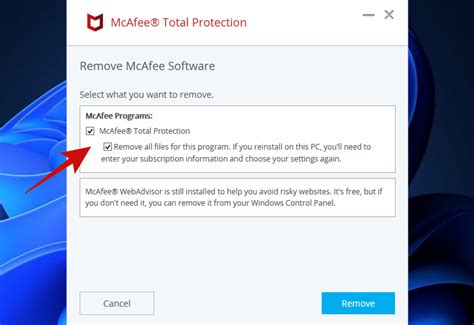 Uninstall Mcafee Windows