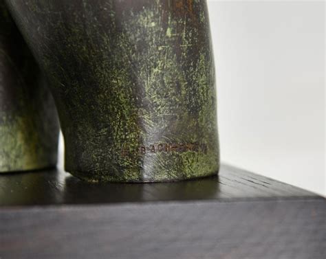 Midcentury Bronze Sculpture Female Torso By Fernando Bach Esteve For